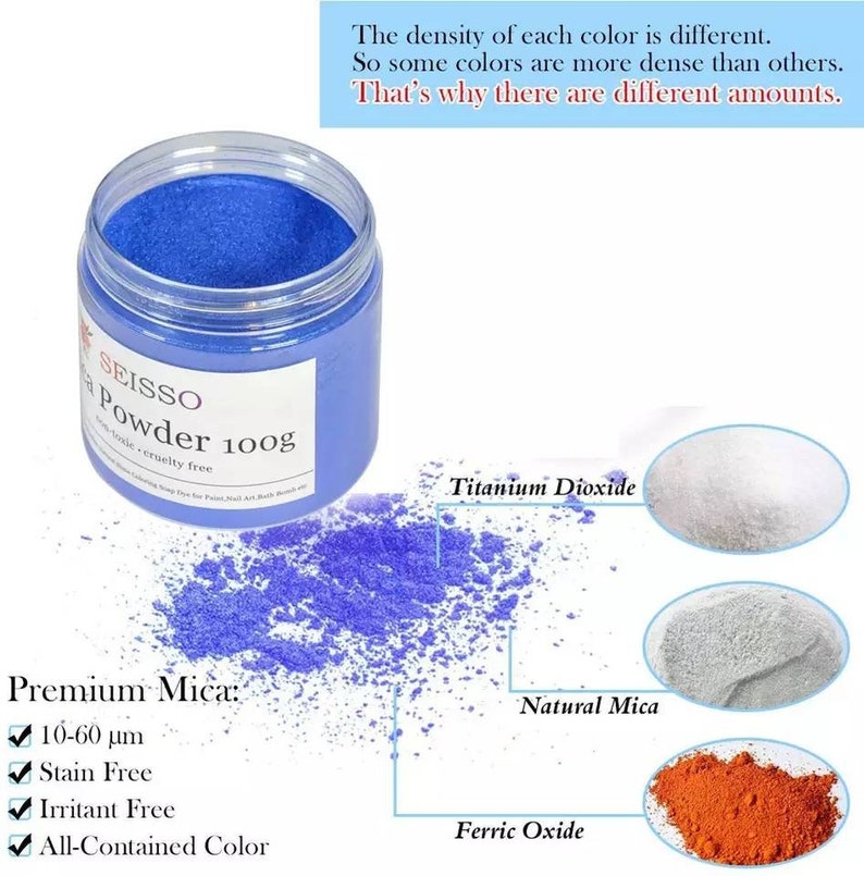 Bulk 100g Mica Powder Natural Mineral Pigment Resin Nail - Etsy New Zealand