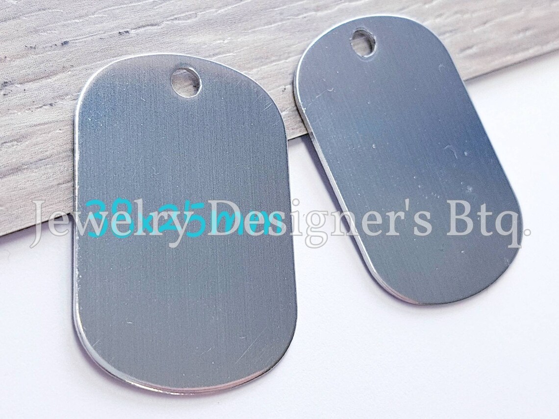 Anodized Aluminum Tags Sampler Pack Brushed Engraving | Etsy