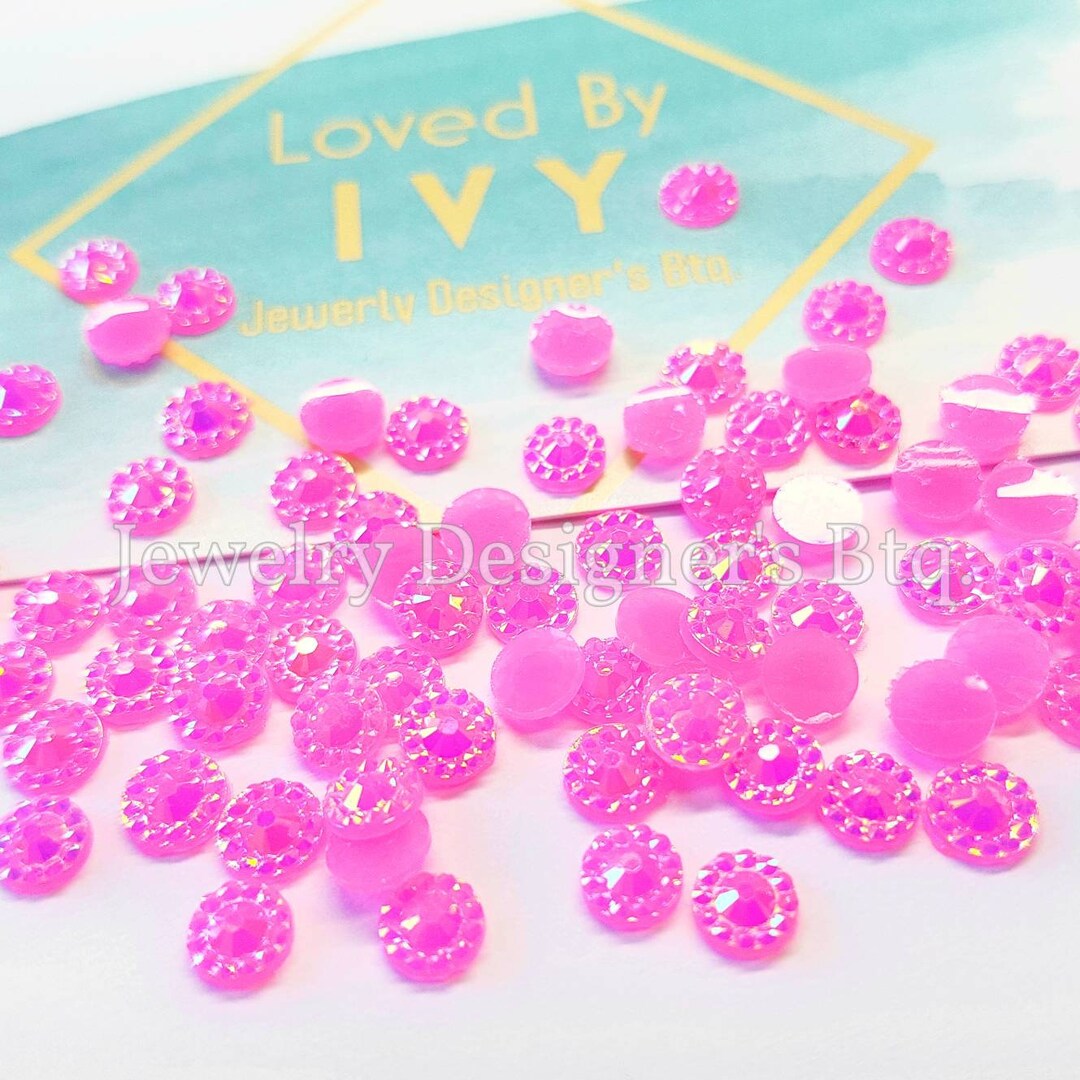 500pcs 4mm AB Faceted Resin Rhinestones Nail Art Embellishments Deco ...