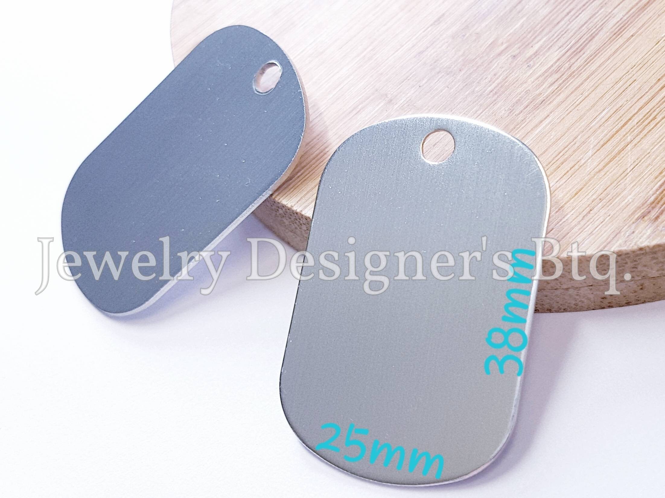 Anodized Aluminum Tags Sampler Pack Brushed Engraving | Etsy