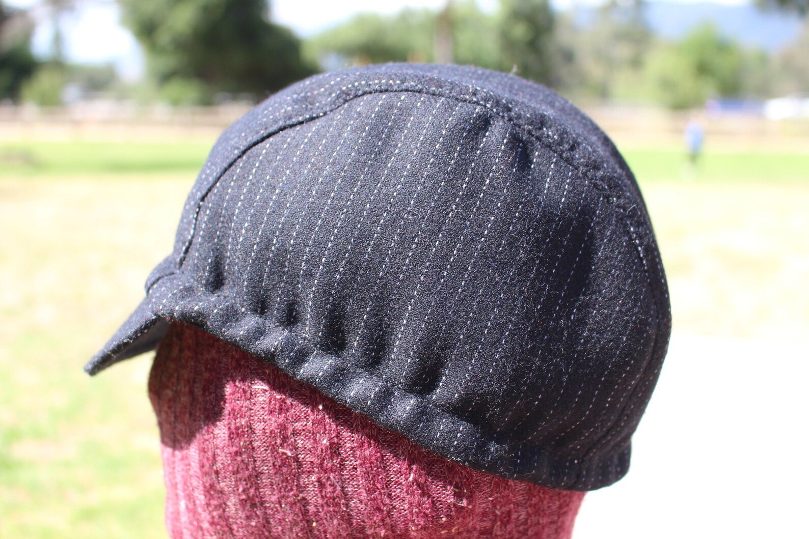 Cycling Cap 100% Wool Black Color Handmade in USA Size L M S - Etsy