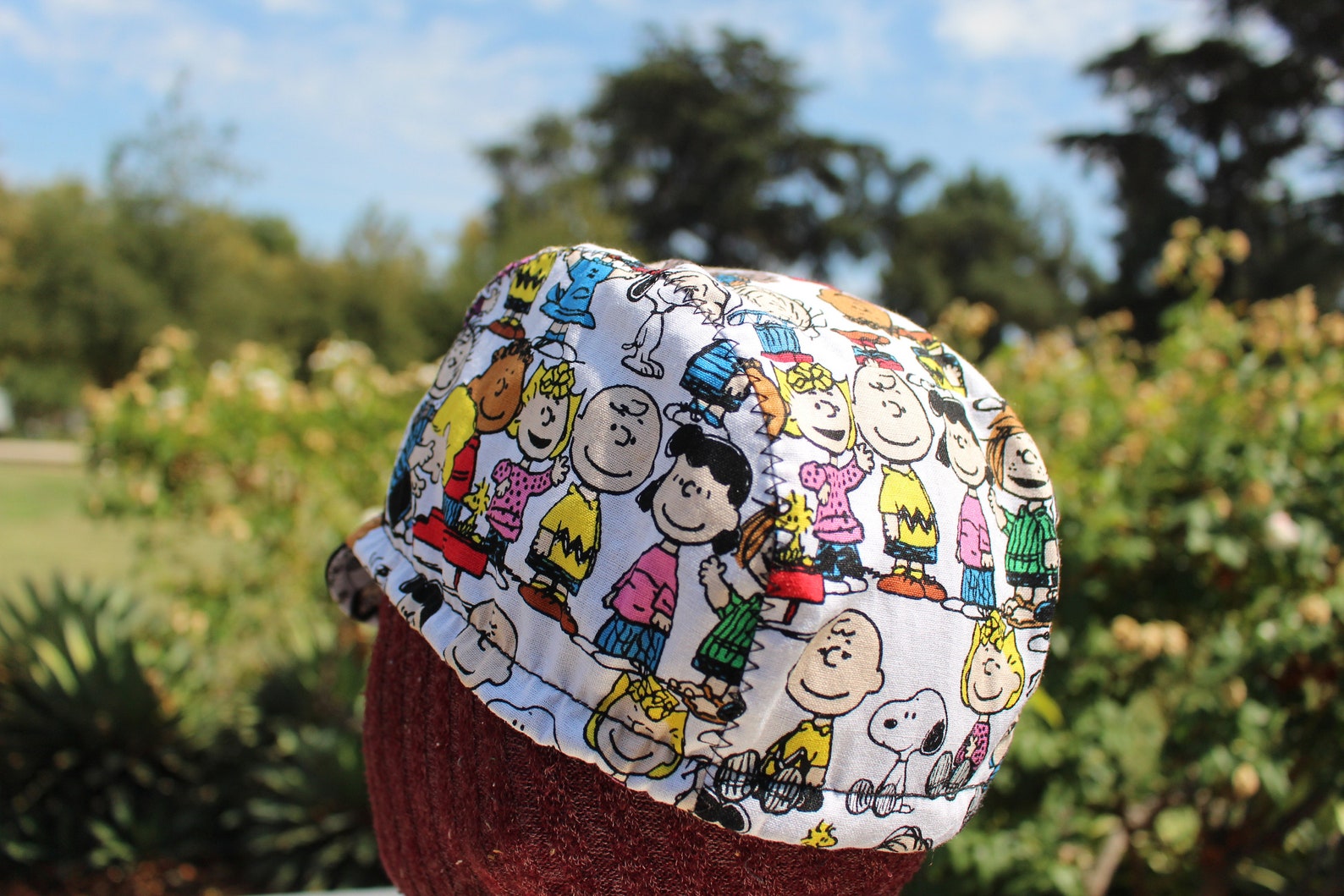 Cycling Cap the Peanuts Handmade in USA Any Size 100% Cotton S | Etsy
