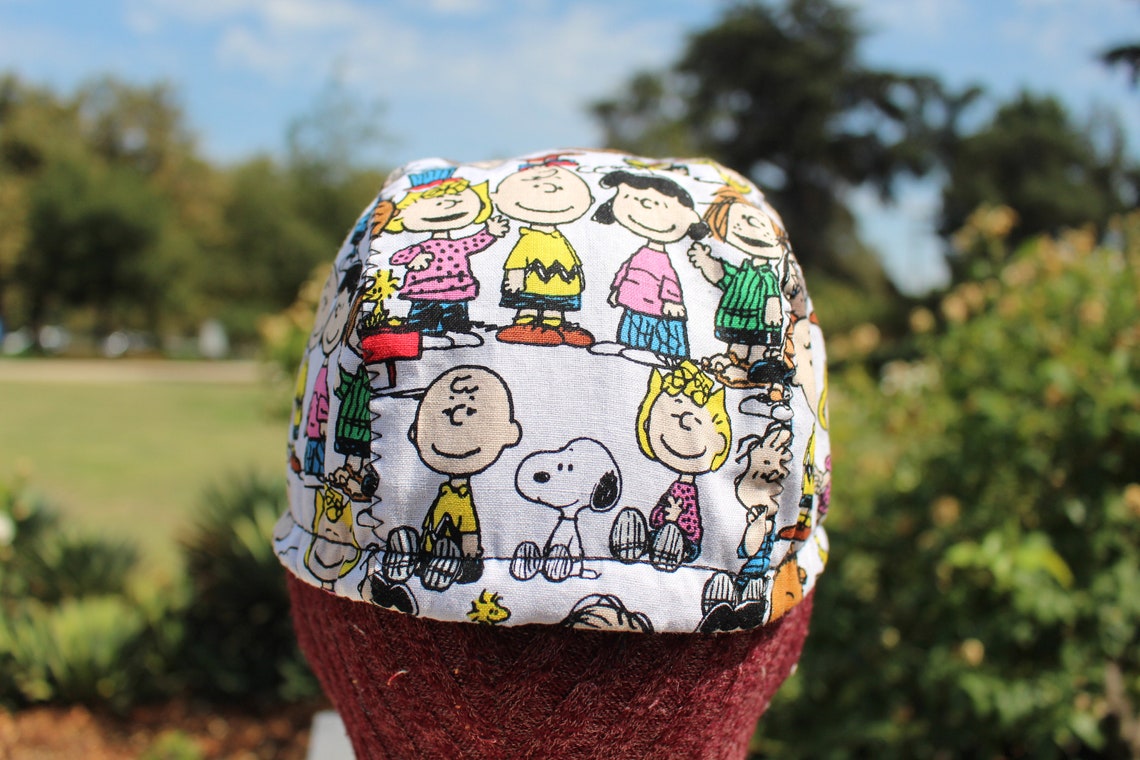 Cycling Cap the Peanuts Handmade in USA Any Size 100% Cotton S | Etsy