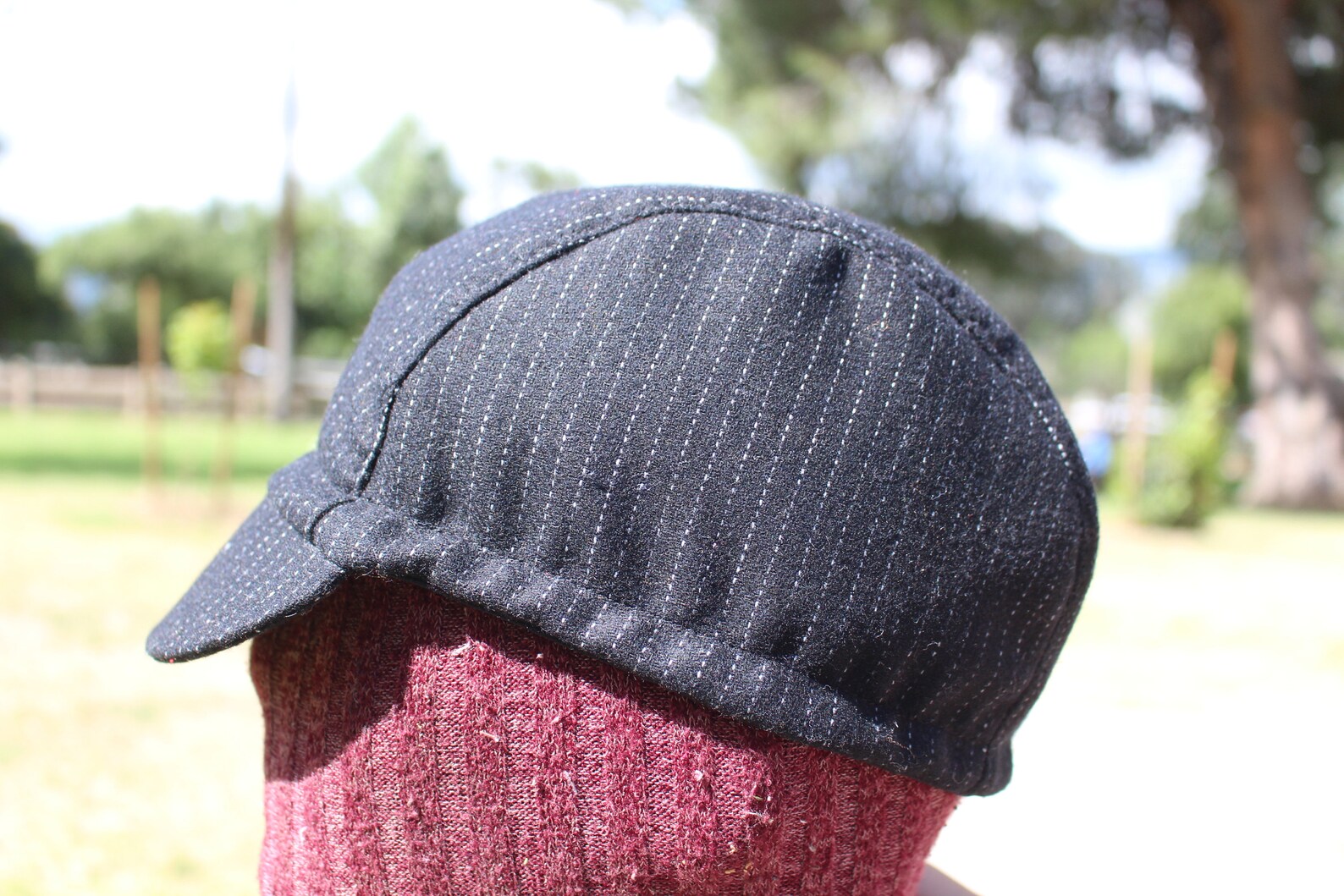 Cycling Cap 100% Wool Black Color Handmade in USA Size L M S - Etsy