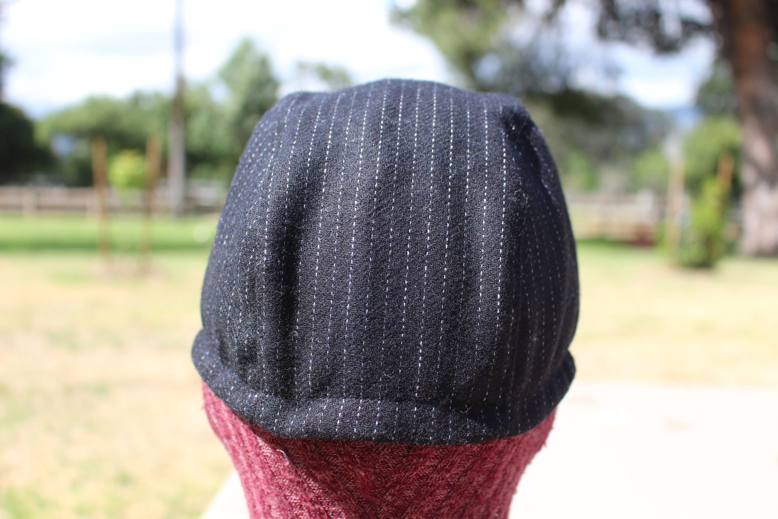 Cycling Cap 100% Wool Black Color Handmade in USA Size L M S - Etsy
