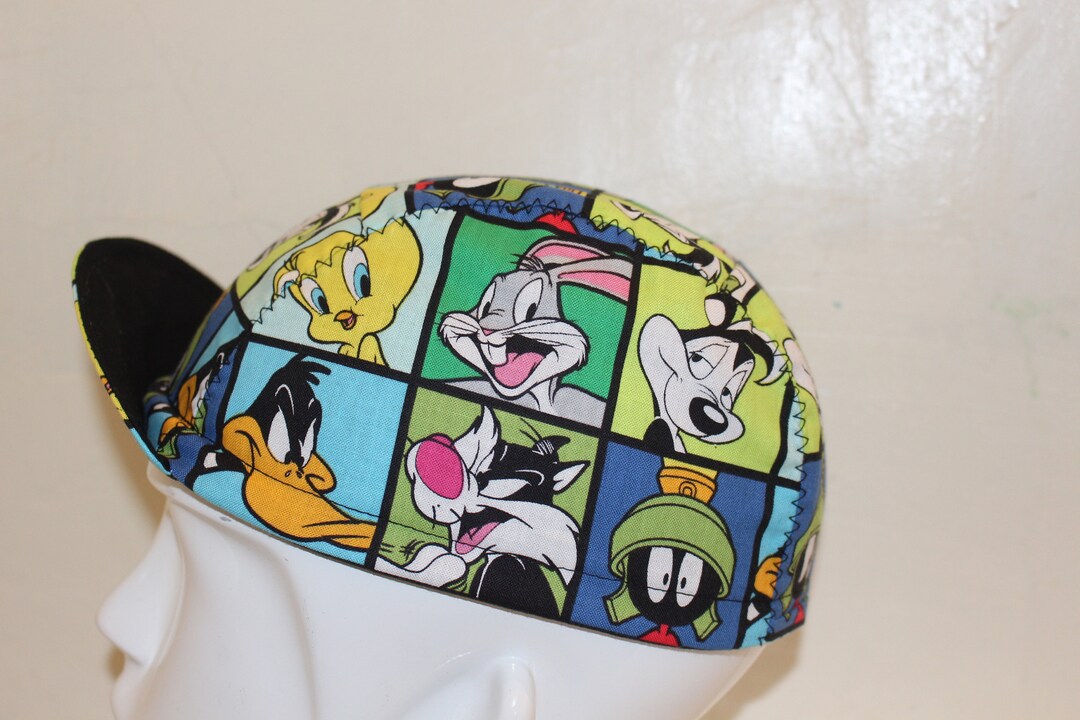 Cycling Cap WB Cartoon 100% Handmade in USA Size L M - Etsy