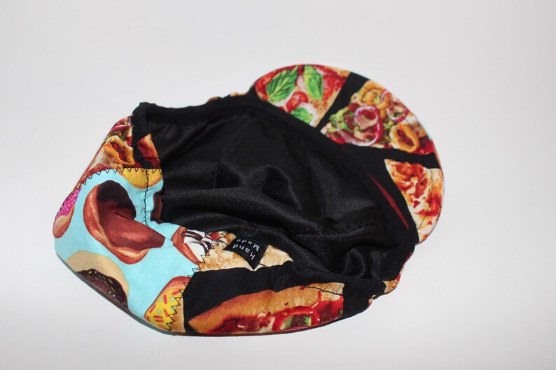 Cycling Cap Pizza and Donuts 100% Handmade in USA Size L M | Etsy