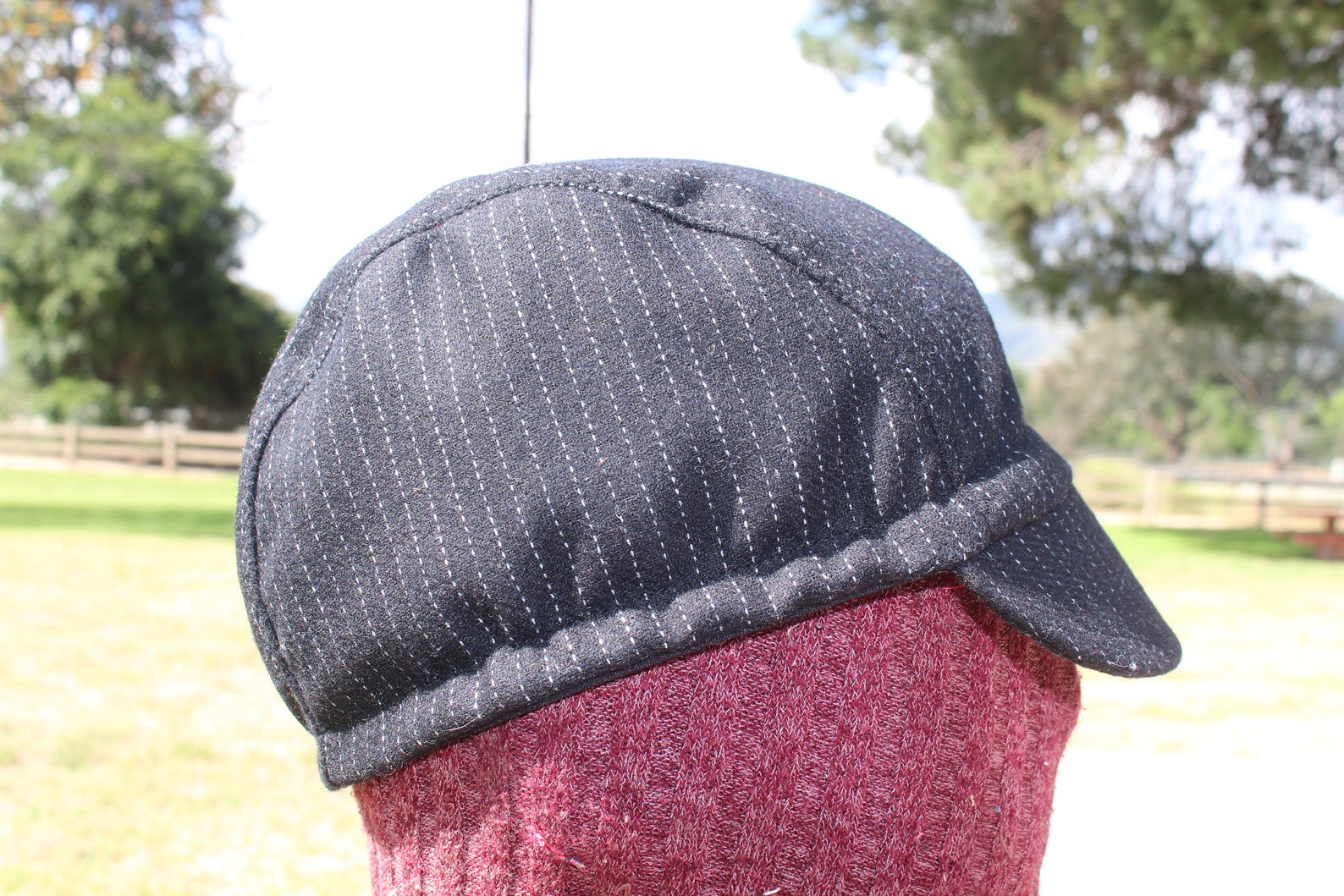Cycling Cap 100% Wool Black Color Handmade in USA Size L M S - Etsy