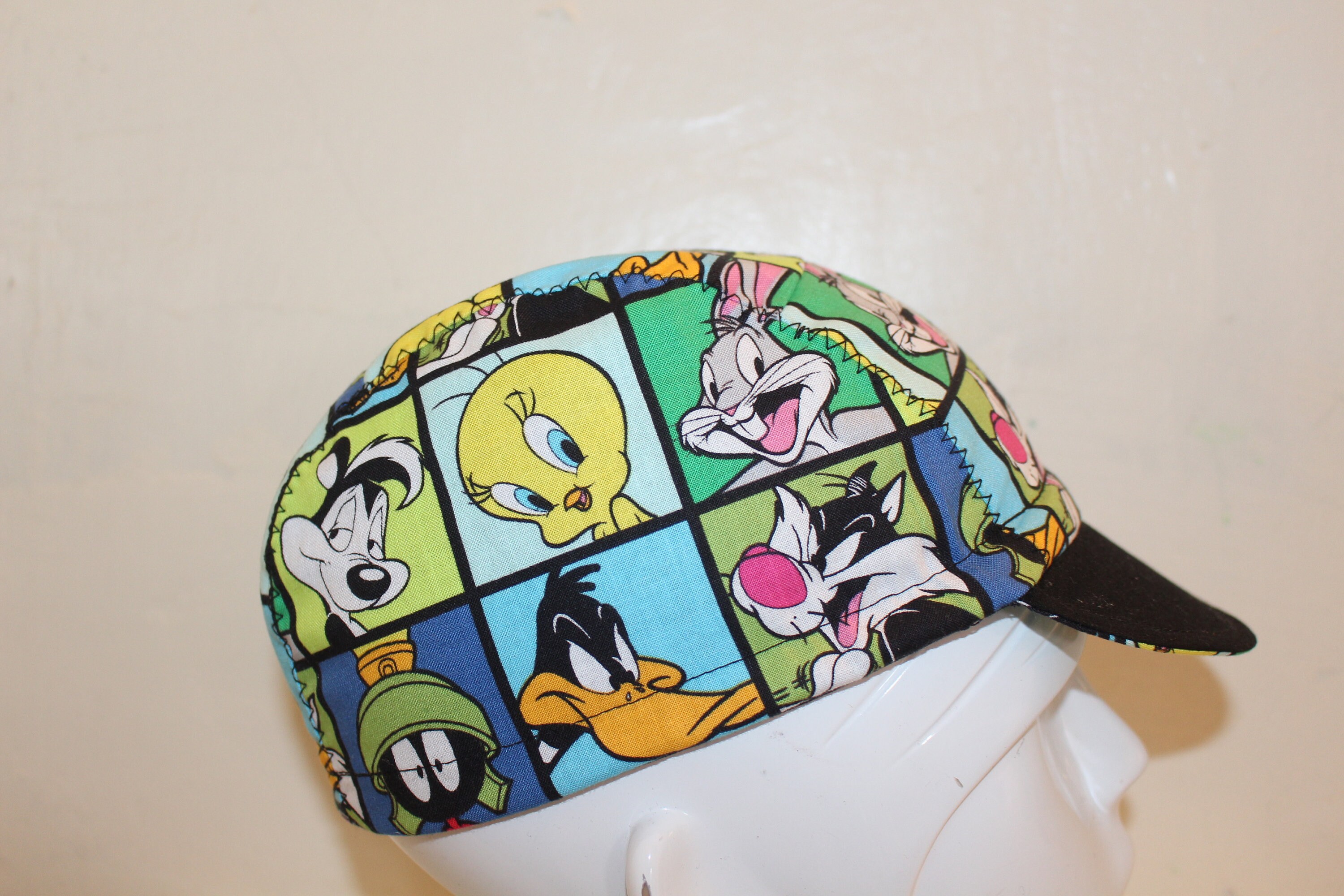 Cycling Cap WB Cartoon 100% Handmade in USA Size L M | Etsy