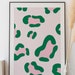 Cheetah Print Vibes | Pink and Green Cheetah Print Wall Art, Pink Green ...