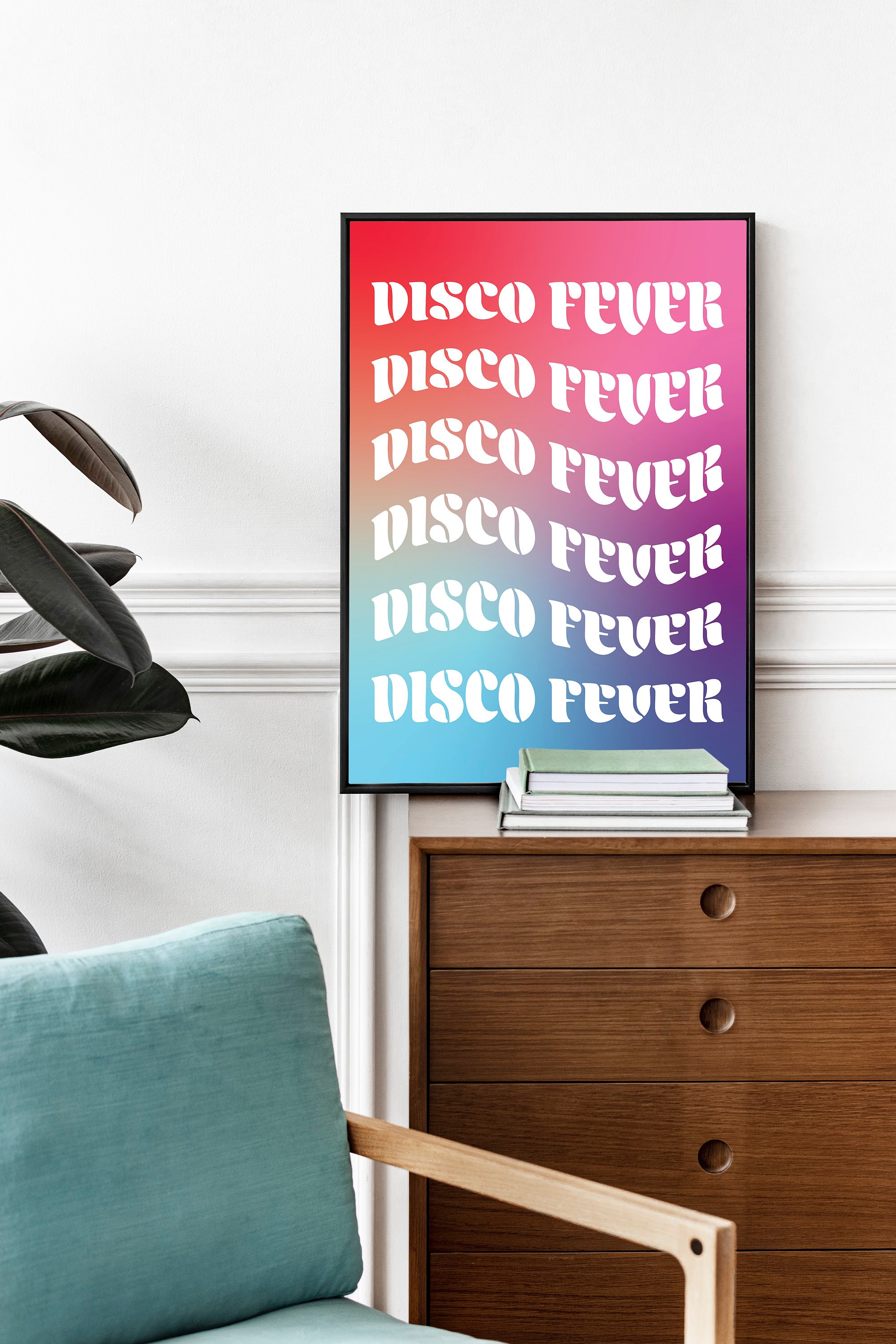 Disco Fever | Printable Wall Art, Cute Trendy Decor, Wall Art Disco ...