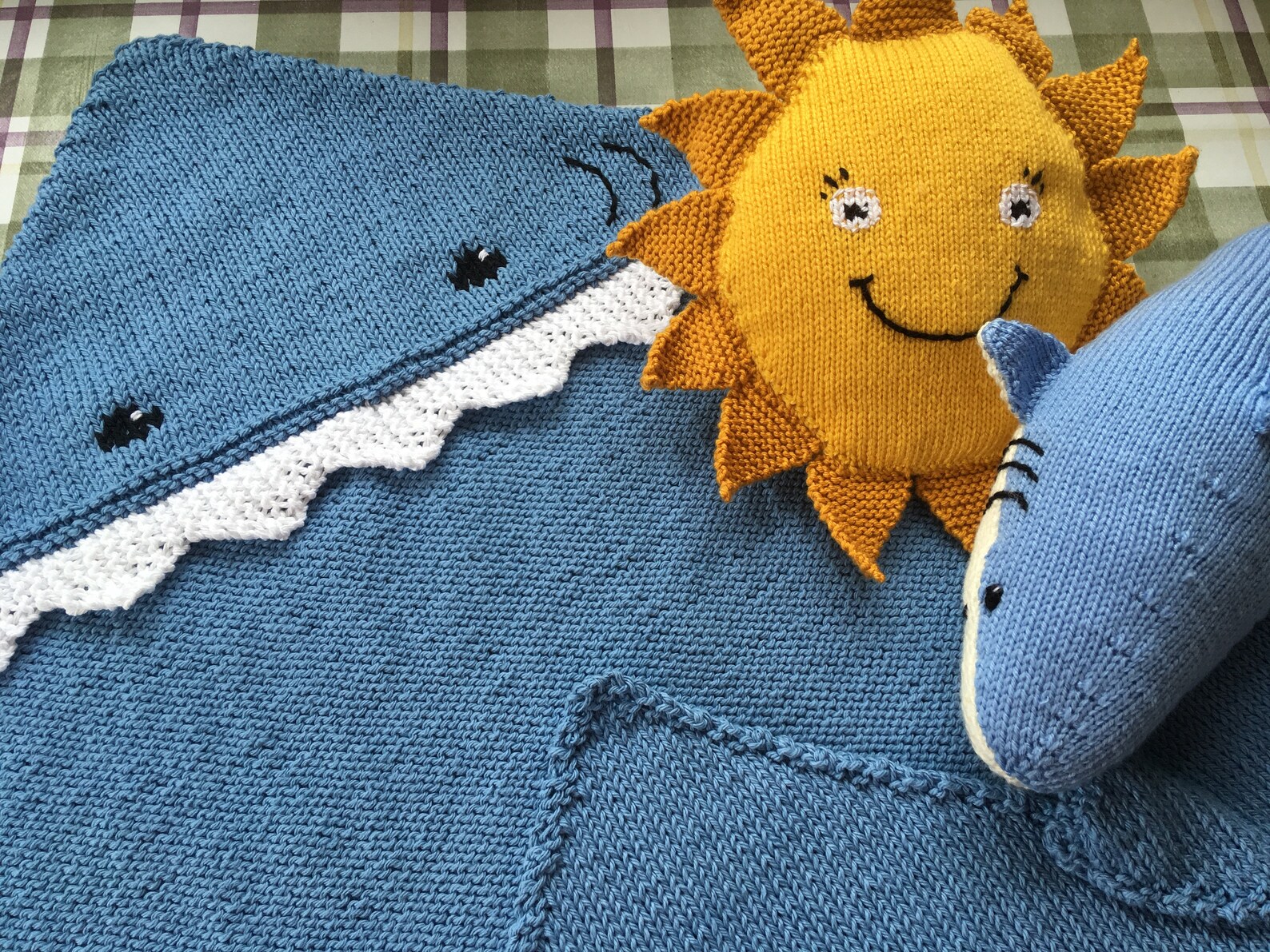 Pdf Knitting Pattern Shark Seaside Collection for Baby by Angela Turner ...