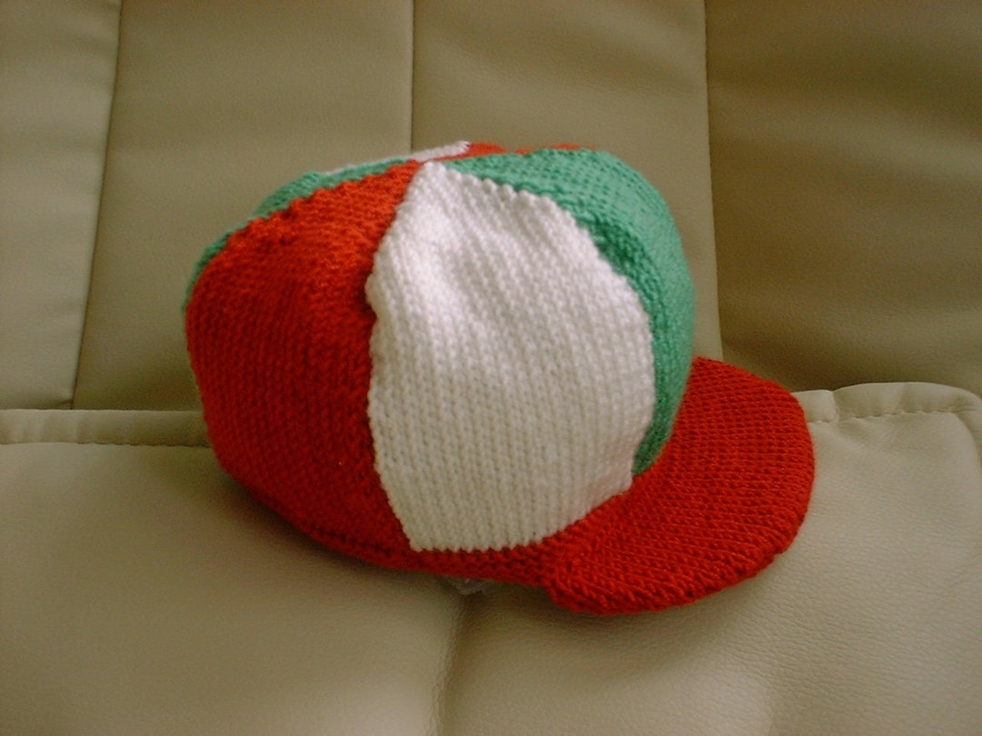 Pdf Knitting Pattern Baby Baseball Cap Hat 0-3 Months by Angela Turner ...