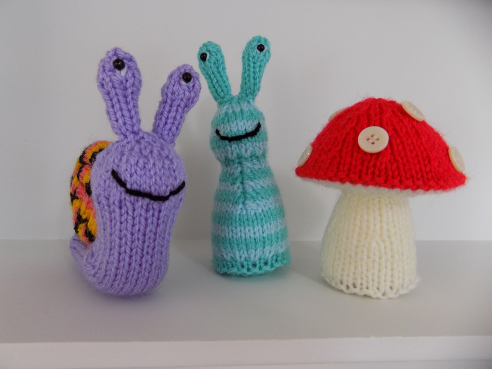 Pdf Knitting Pattern Original Snail Slug and Toadstool - Etsy UK