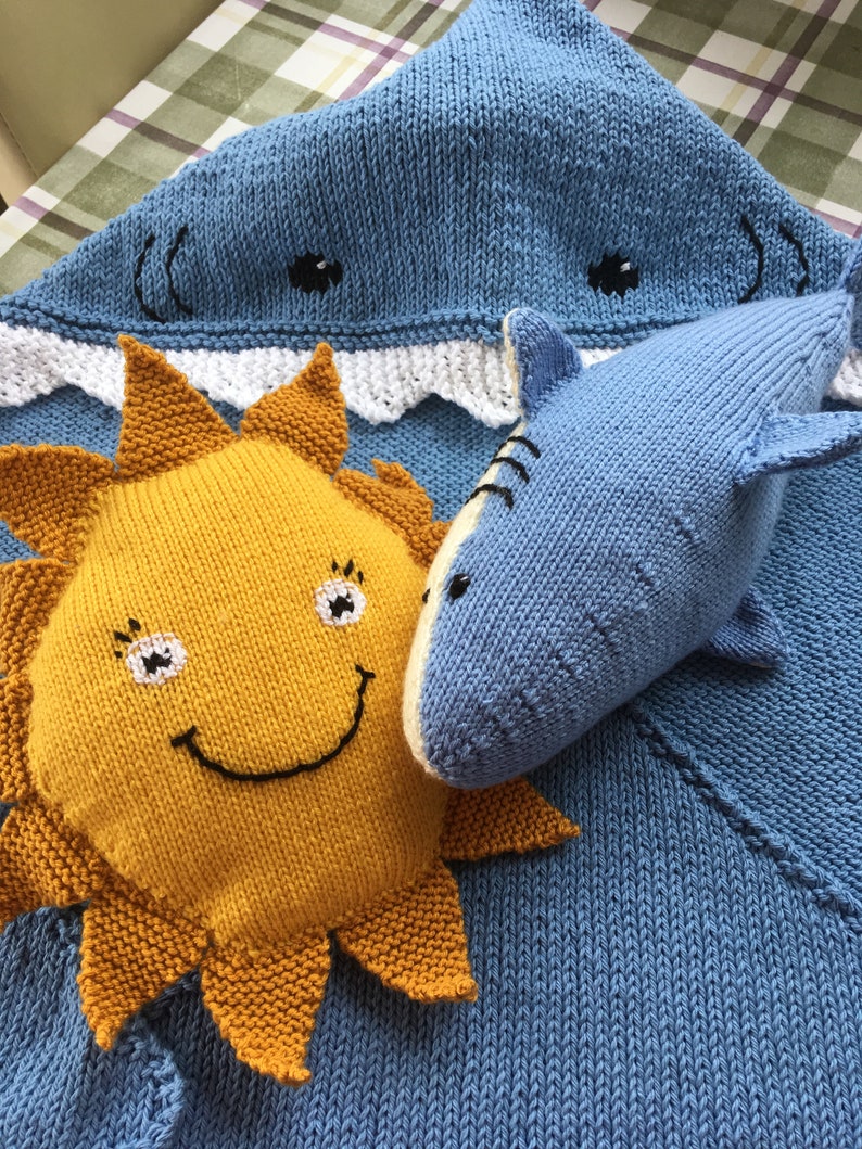 Pdf Knitting Pattern Shark Seaside Collection for Baby by Angela Turner ...
