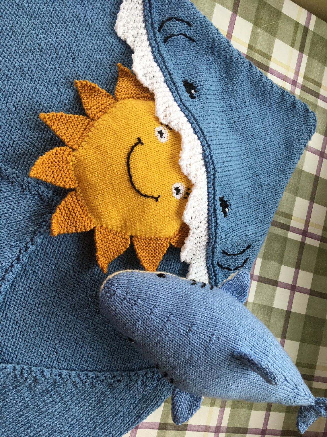 Pdf Knitting Pattern Shark Seaside Collection for Baby by Angela Turner ...