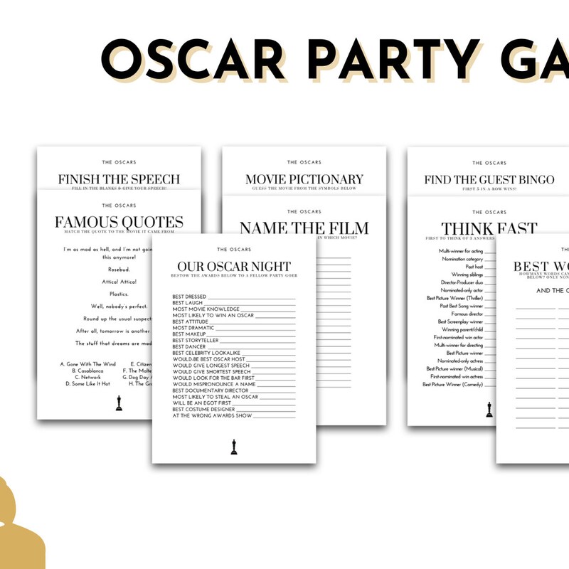 Oscar Party - Etsy