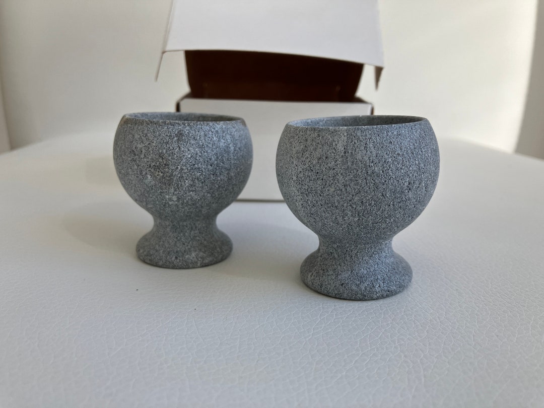 2 Stone Shot Glasses, Made in Finland, Shot Glasses Made of Stone - Etsy