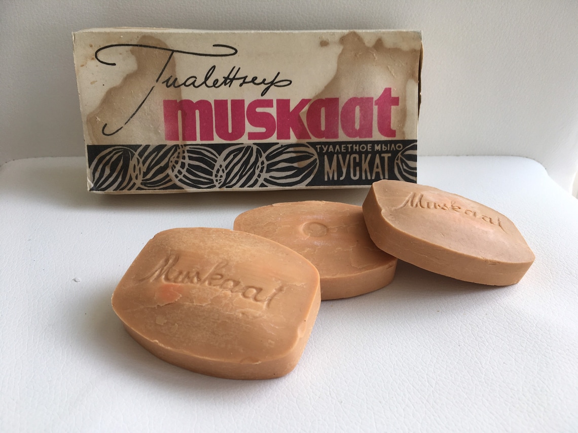 Set of 3 Soaps 1970's MUSKAAT Soviet Vintage Soaps - Etsy