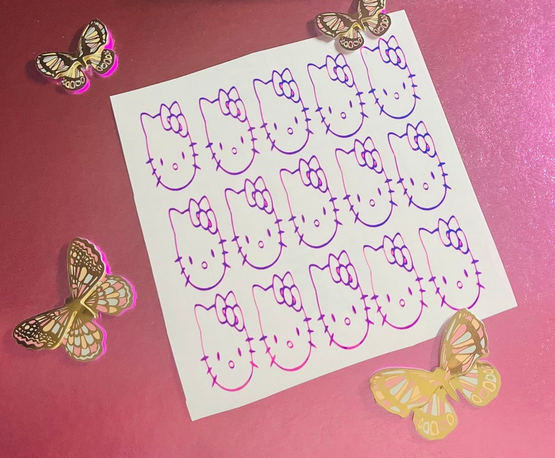 Hello, Kitty, Girl Sticker, Hello Kitty Sticker , Vinyl Hello Kitty ...