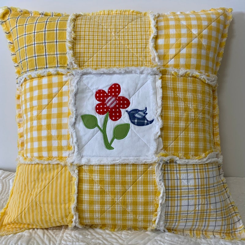 Patchwork Pillow - Etsy