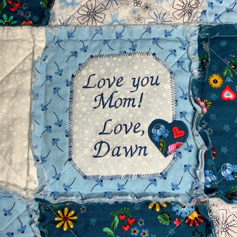 ADD ON Personalize Your Quilt Custom Quilt Personalized - Etsy