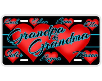 Grandma License Plate Holder - Etsy