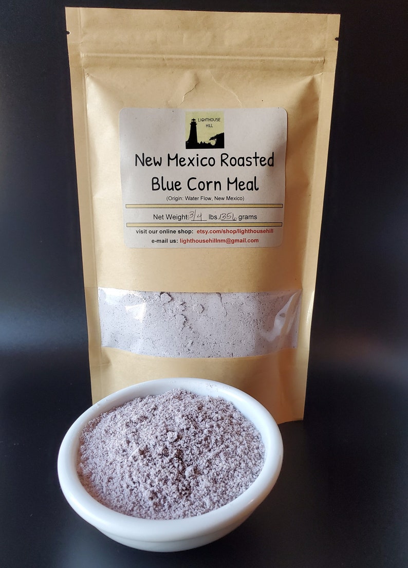 Roasted Blue Corn Meal-Native-Traditional | Etsy