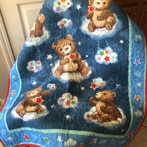 Teddy Bear Baby Quilt - Etsy