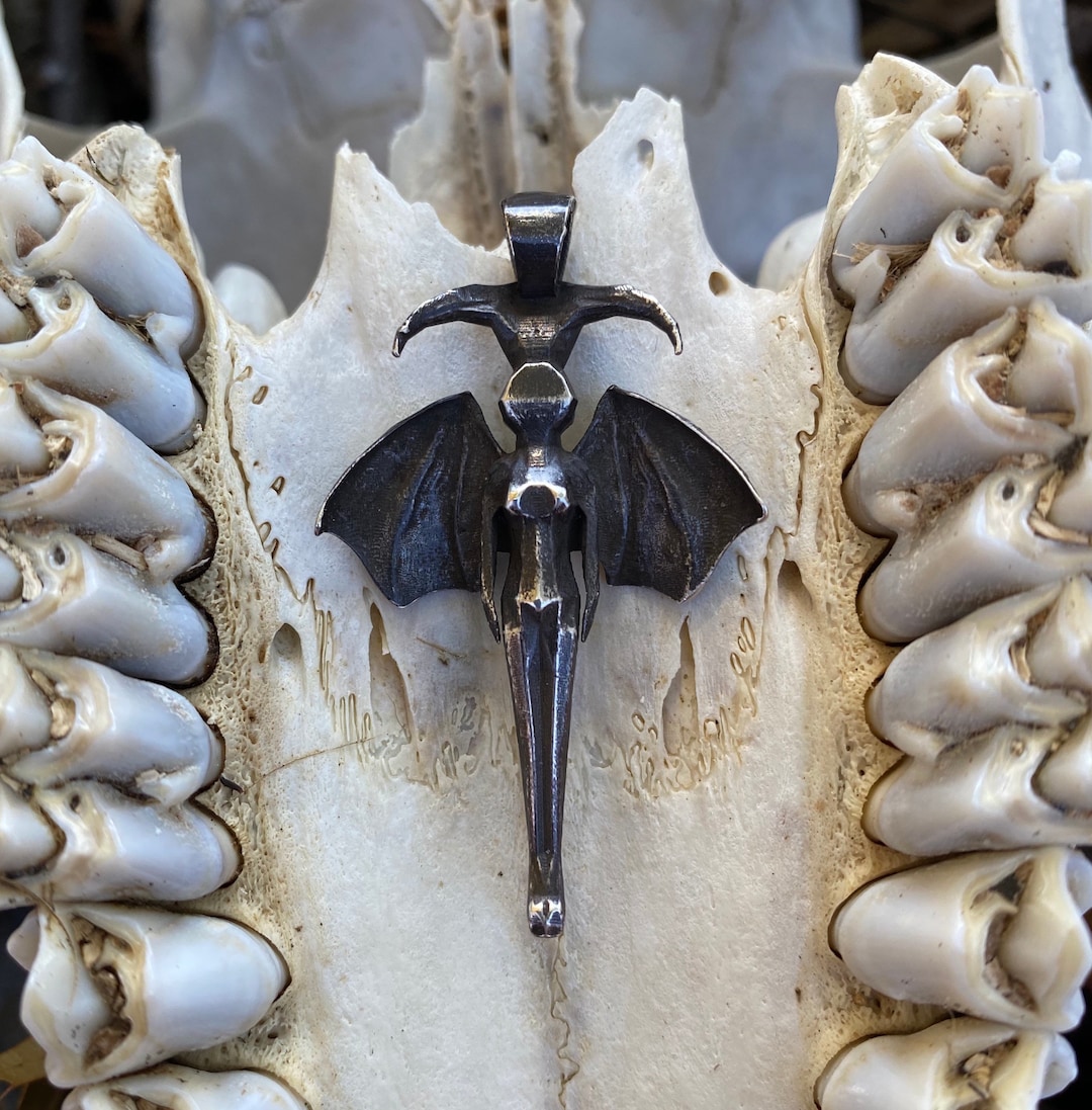 Lilith Witch Goddess Pendant Necklace Moon Talisman Amulet Sterling ...