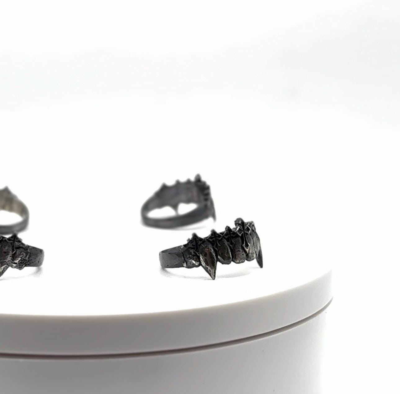 Vampire Fang Ring in Sterling Silver Vampire Werewolf Halloween Witch ...