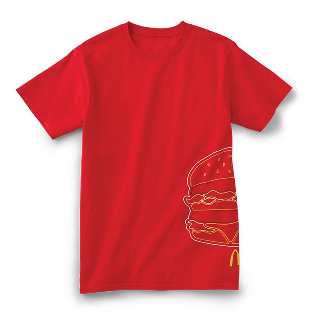 Mcdonald's Big Mac T-shirt Fast Food Apparel Red Unisex Shirt X-large ...