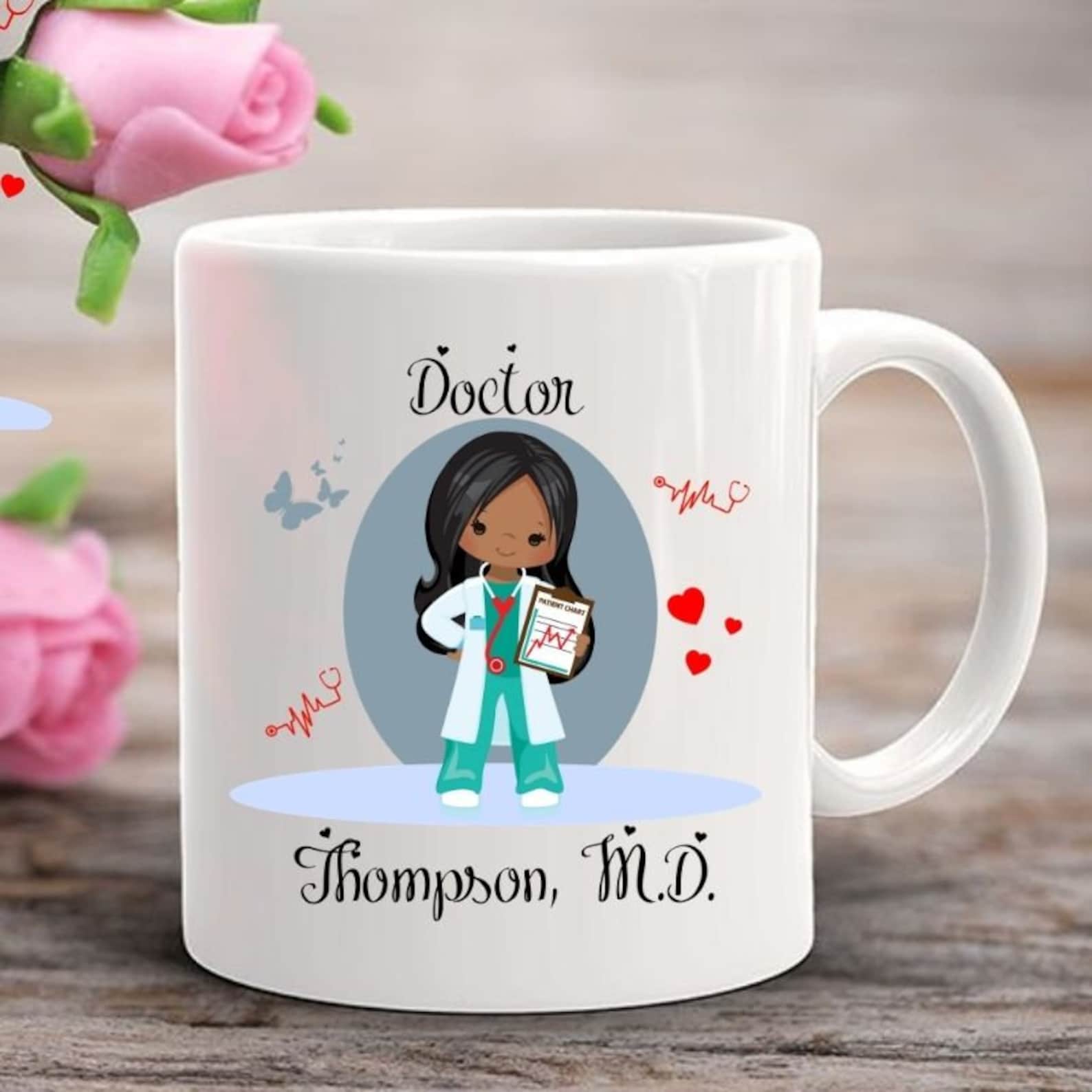 Female Doctor Coffee Mug Personalized-personalized Doctor Gift-medical ...