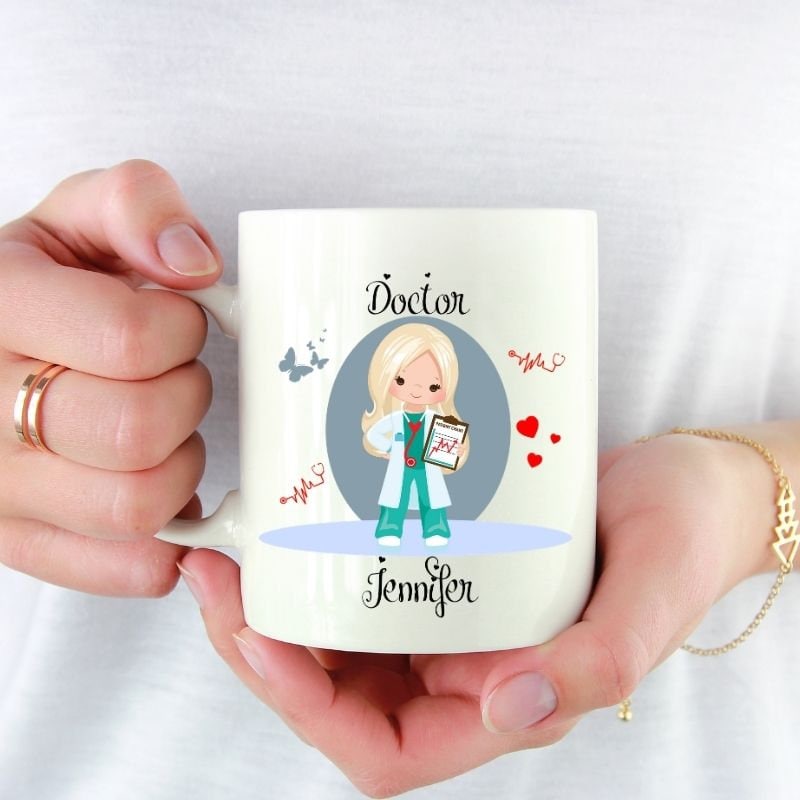 Female Doctor Coffee Mug Personalized-personalized Doctor Gift-medical ...