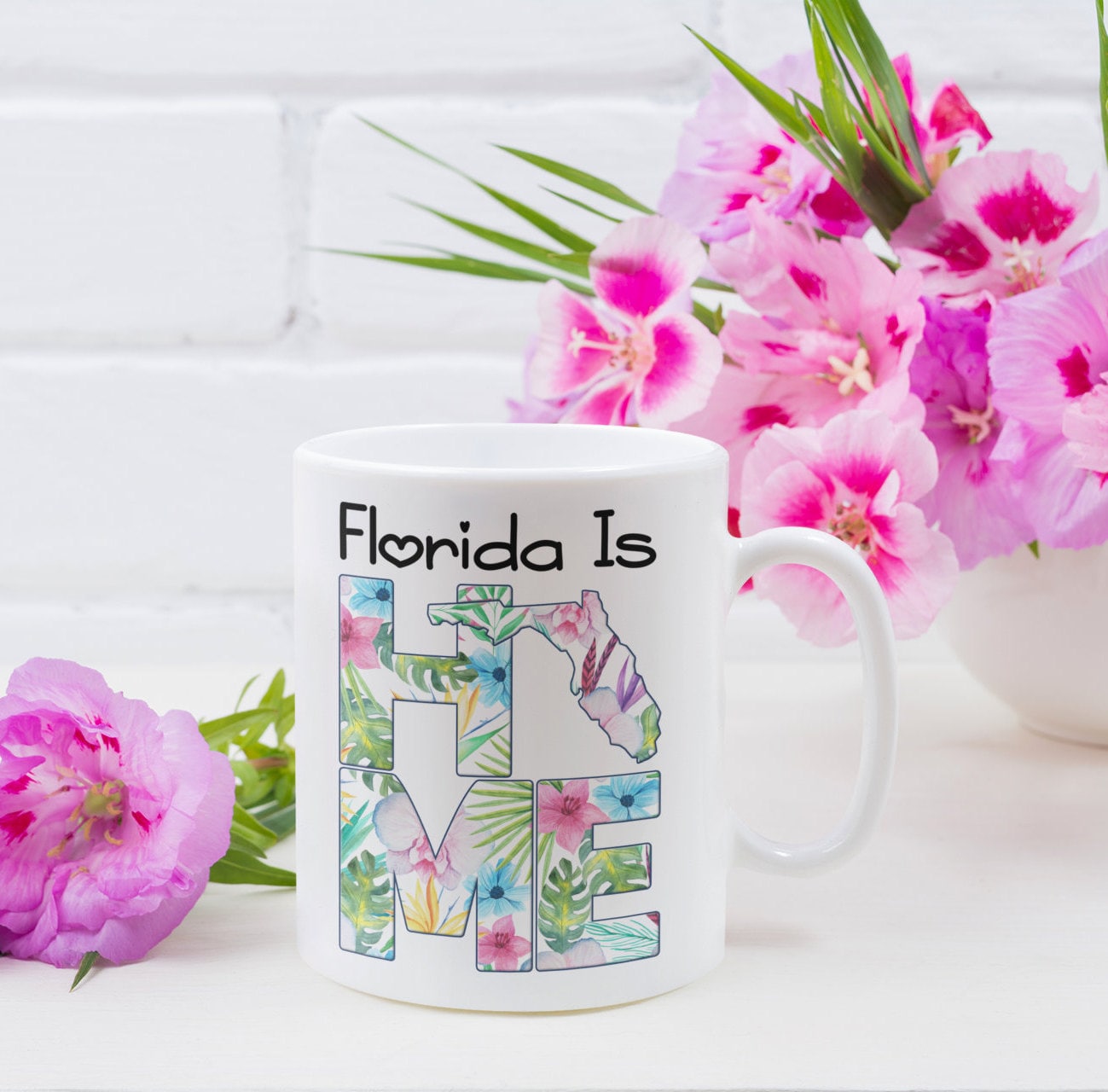 Florida Coffee Mug Florida is Life Floral Mug-moving to - Etsy