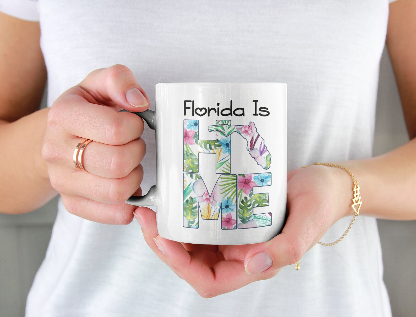 Florida Coffee Mug Florida is Life Floral Mug-moving to - Etsy