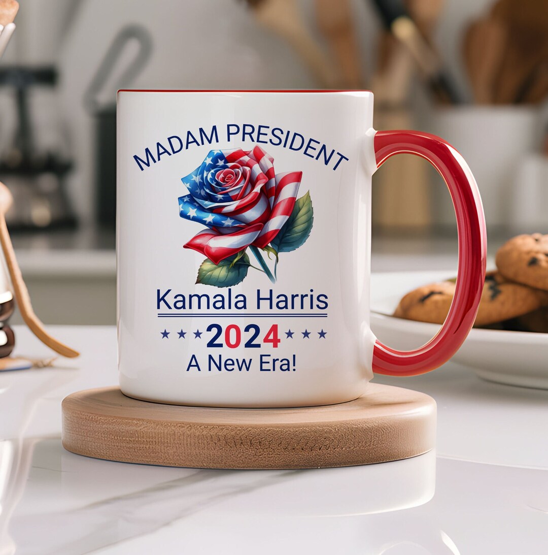 Madam President Kamala Harris Coffee Mug-2024 Election Coffee Cup ...