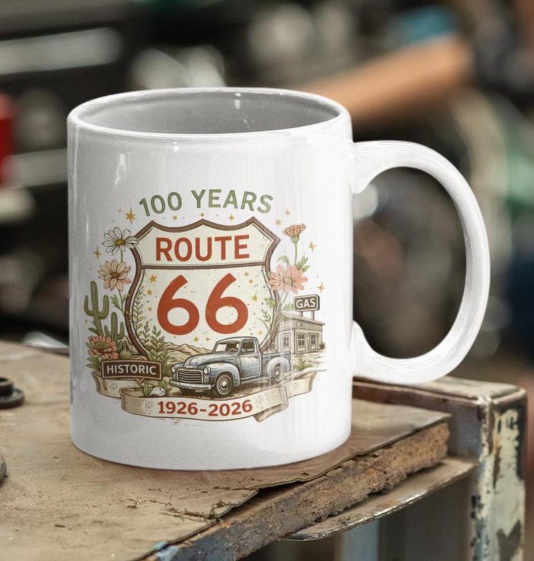 Route 66 100th Anniversary Mug-rt 66 Centennial 1926-2026-vintage ...