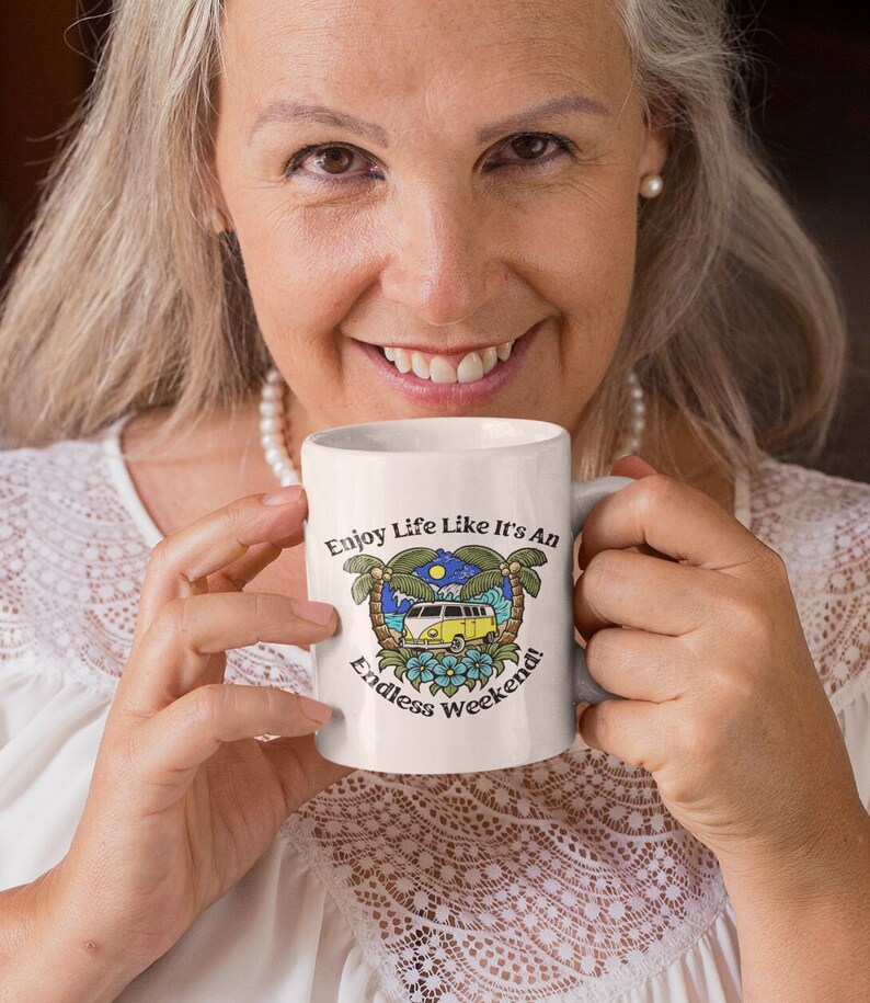 Beach Life Mug-Beach Lover Mug-Enjoy Life Like It's An Endless Weekend ...