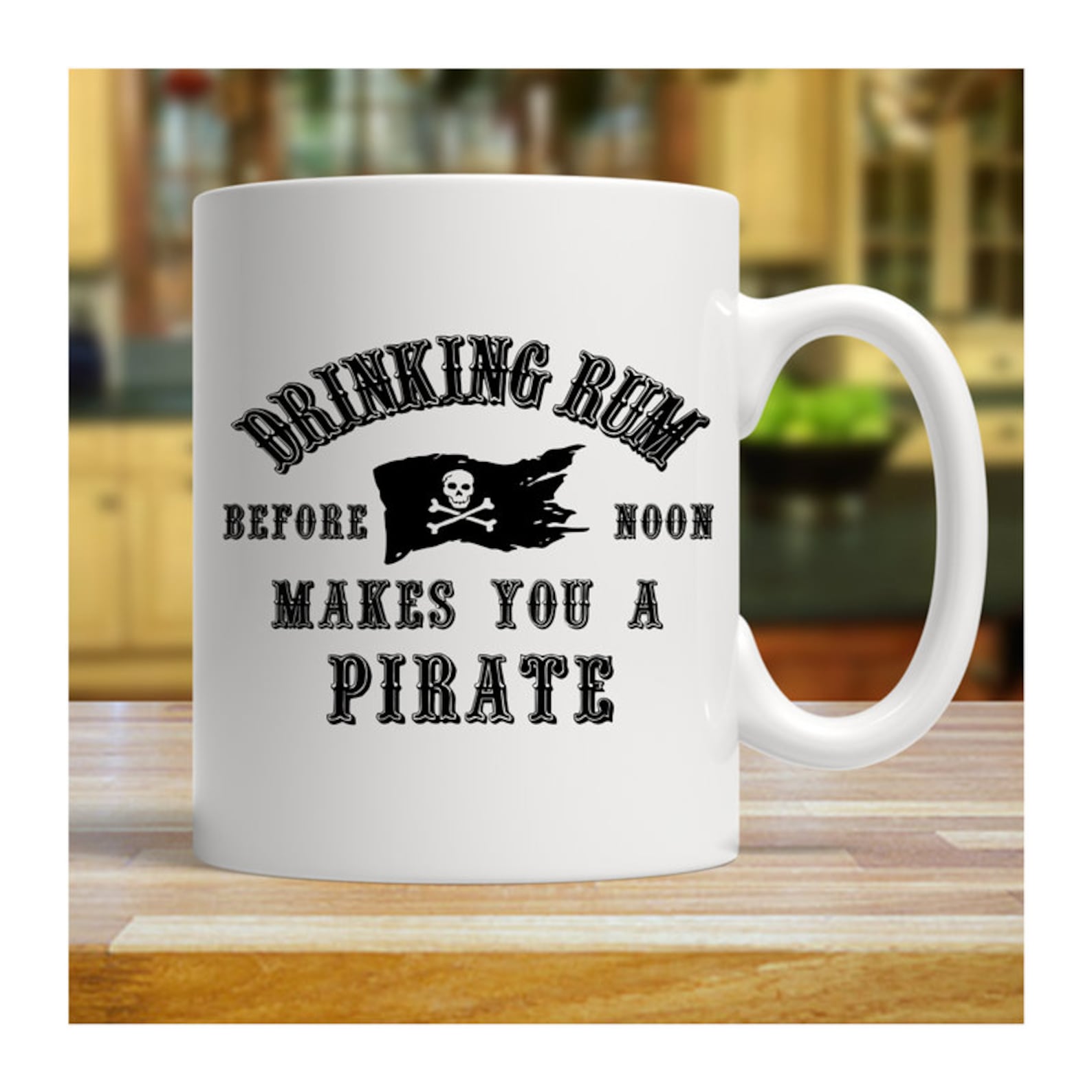 Pirate Coffee Mug-drinking Rum Funny Coffee Cup for Anyone Who | Etsy