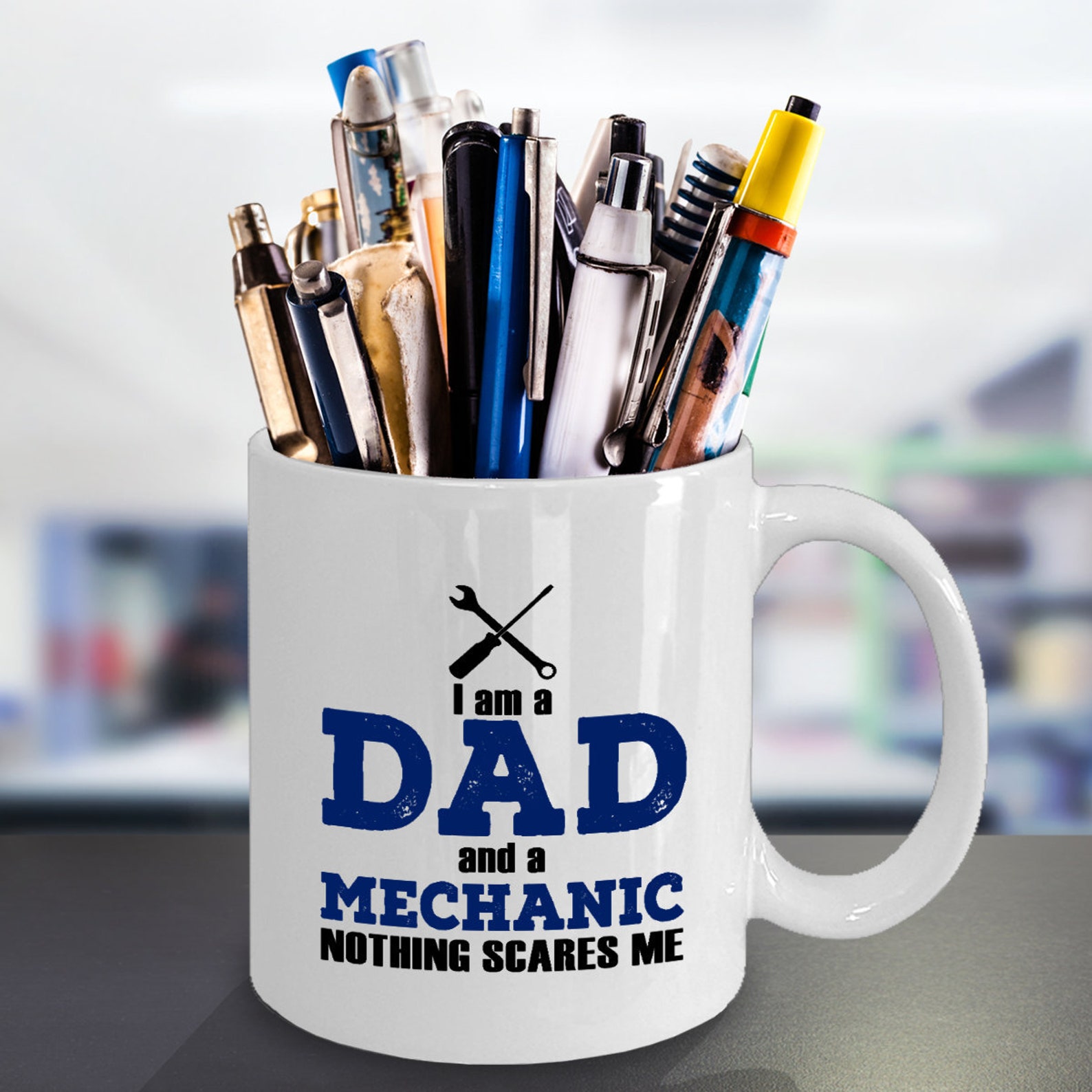 I Am A Dad and A Mechanic Mug-coffee Mugs for Him-dad Coffee Mug ...
