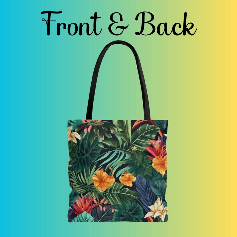 Tropical Flowers Tote Bag-tropical Beach Bag-island Life Gift-summer ...