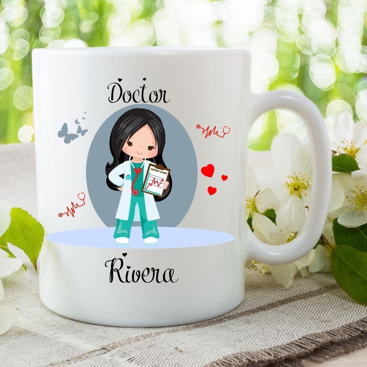 Female Doctor Coffee Mug Personalized-personalized Doctor Gift-medical ...