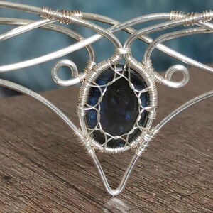 Elven Crown With a Labradorite Gemstone - Etsy