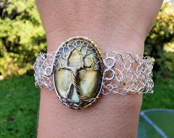 Fantasy Inspired Wire Crochet Bracelet: the Two Trees - Etsy