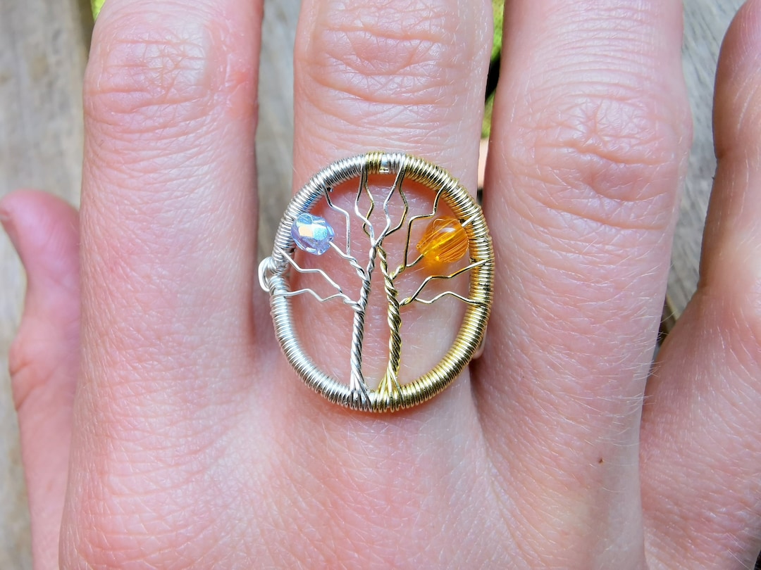 Fantasy Inspired Ring: the Two Trees - Etsy