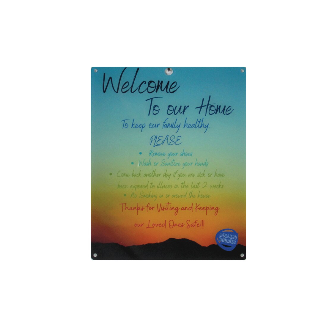 Health Awareness Plastic Door Sign - Sunset - Etsy