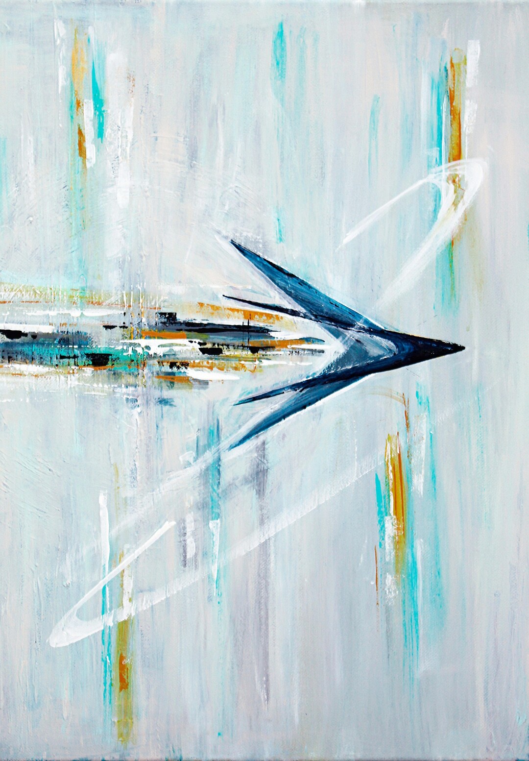 Midcentury Modern Abstract Art Midcentury Boomerang Retro Midmod Wall ...