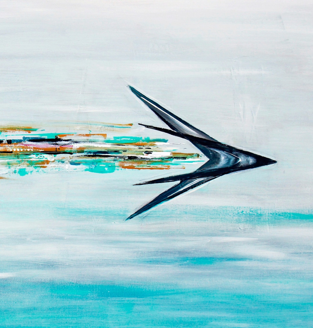 Buy Midcentury Modern Boomerang Art Print: Abstract Horizontal Artwork ...