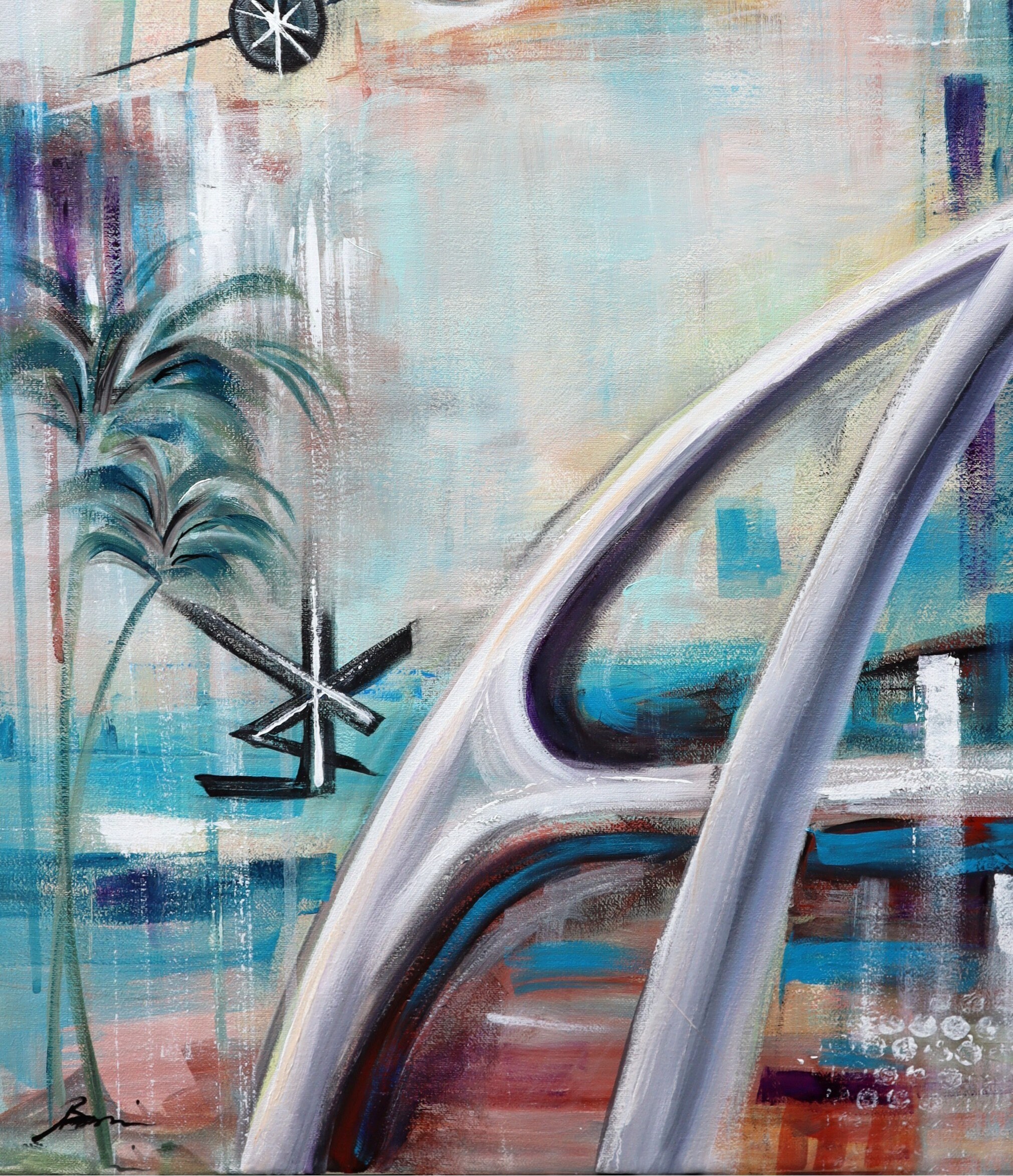 LAX PRINT Iconic Theme Building Art Print 1960s Googie - Etsy Canada